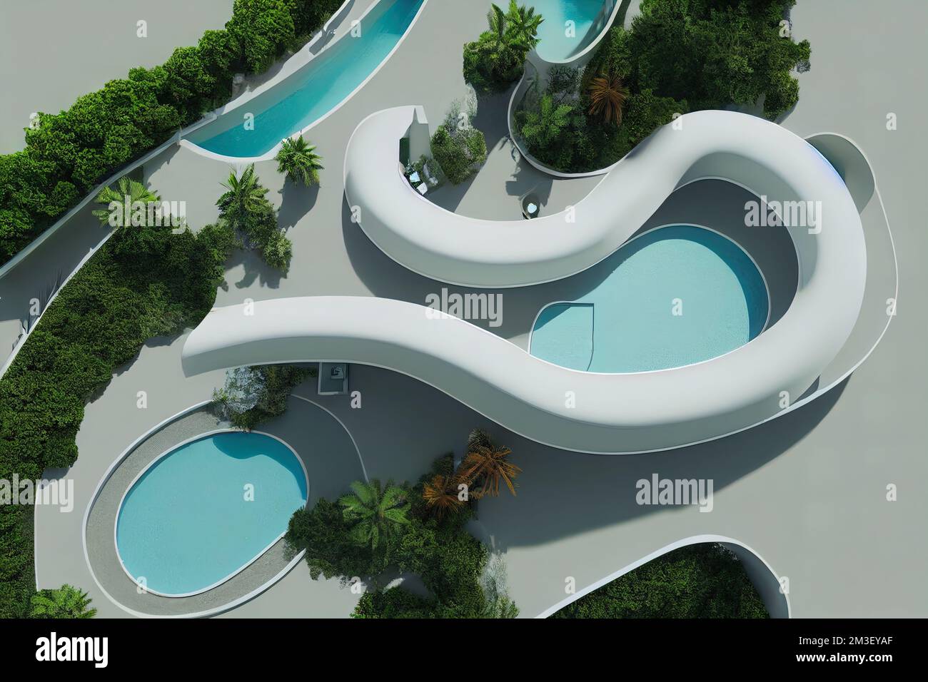 Futuristic Swimming Pool