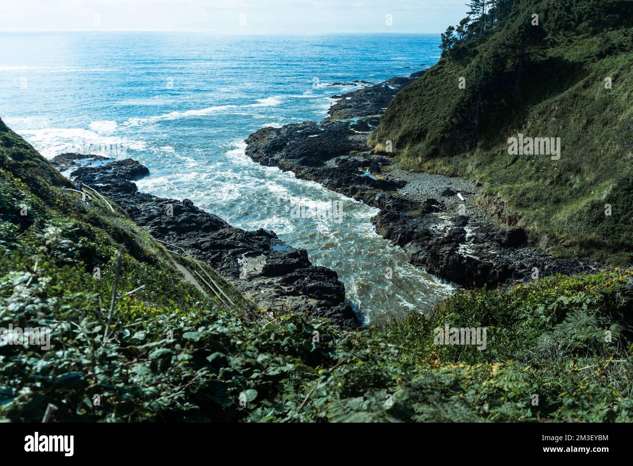An aerial view of a coast Stock Photo - Alamy