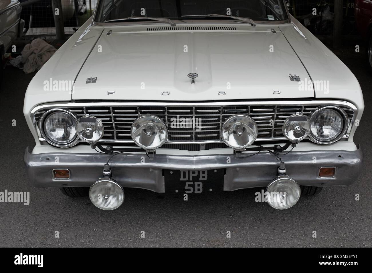 GOODWOOD, WEST SUSSEX/UK - Vintage race car , Ford Cortina vintage ...