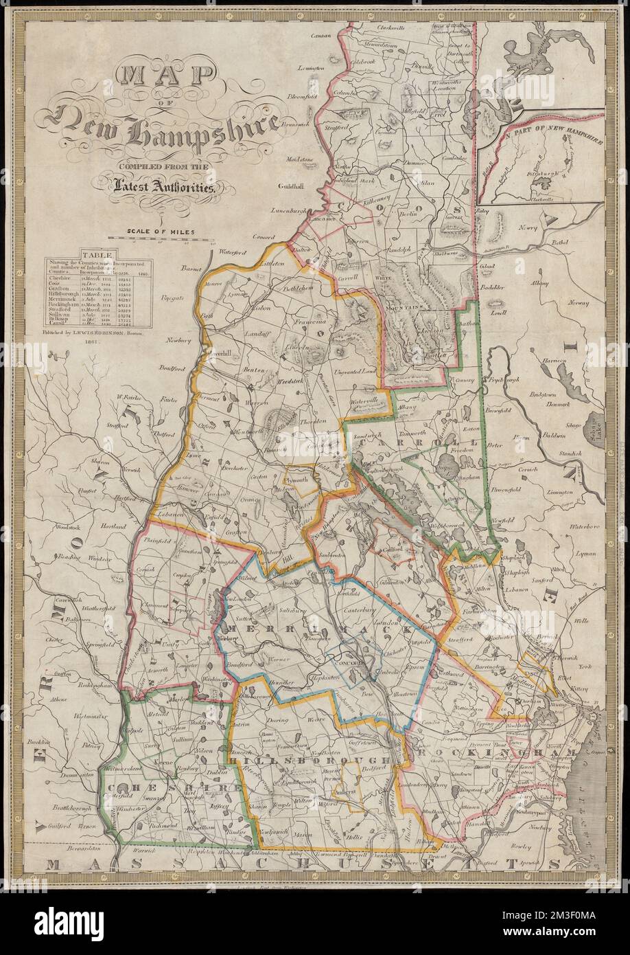 Map of New Hampshire : compiled from the latest authorities , New ...