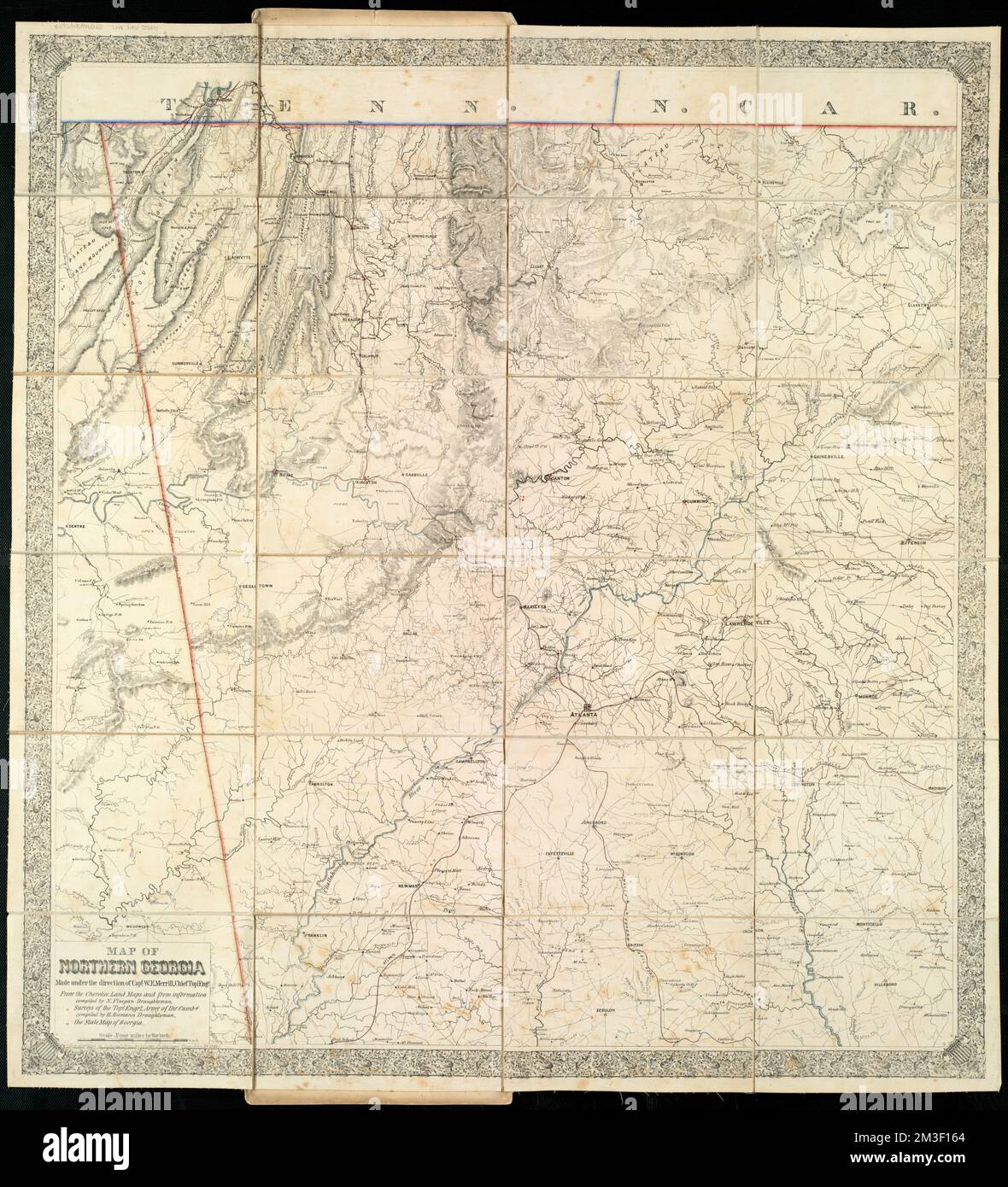 Map of sherman hi-res stock photography and images - Alamy