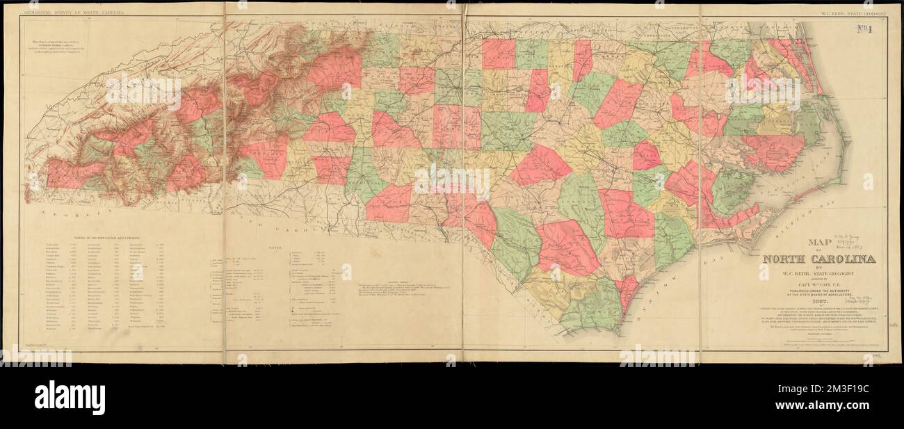 Map of North Carolina , North Carolina, Maps Norman B. Leventhal Map ...