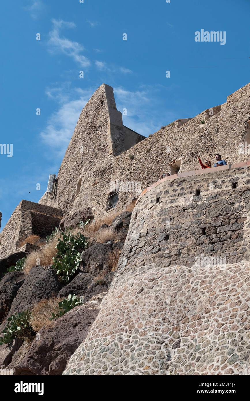 Castle at Castelsardo, Sardinia, Italy on top of a hill Stock Photo - Alamy