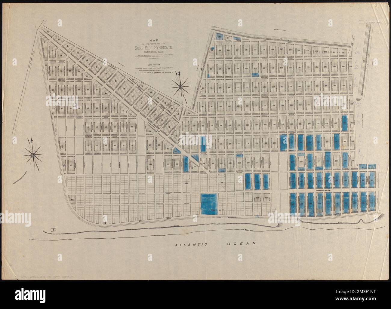 Map of property of the Surf Side Syndicate, Nantucket, Mass. , Real ...