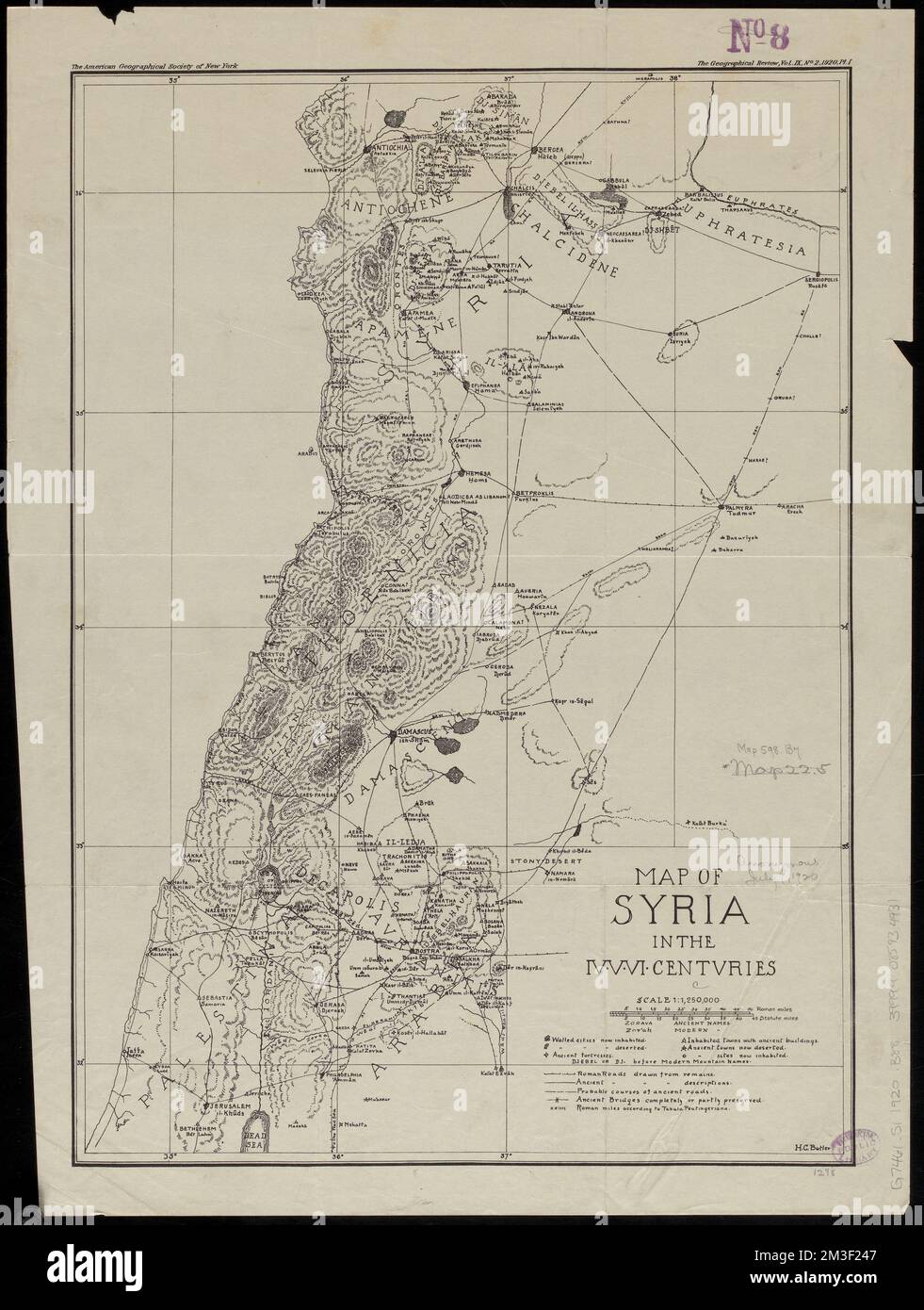 Map of Syria in the IV-V-VI centuries , Syria, Historical geography ...
