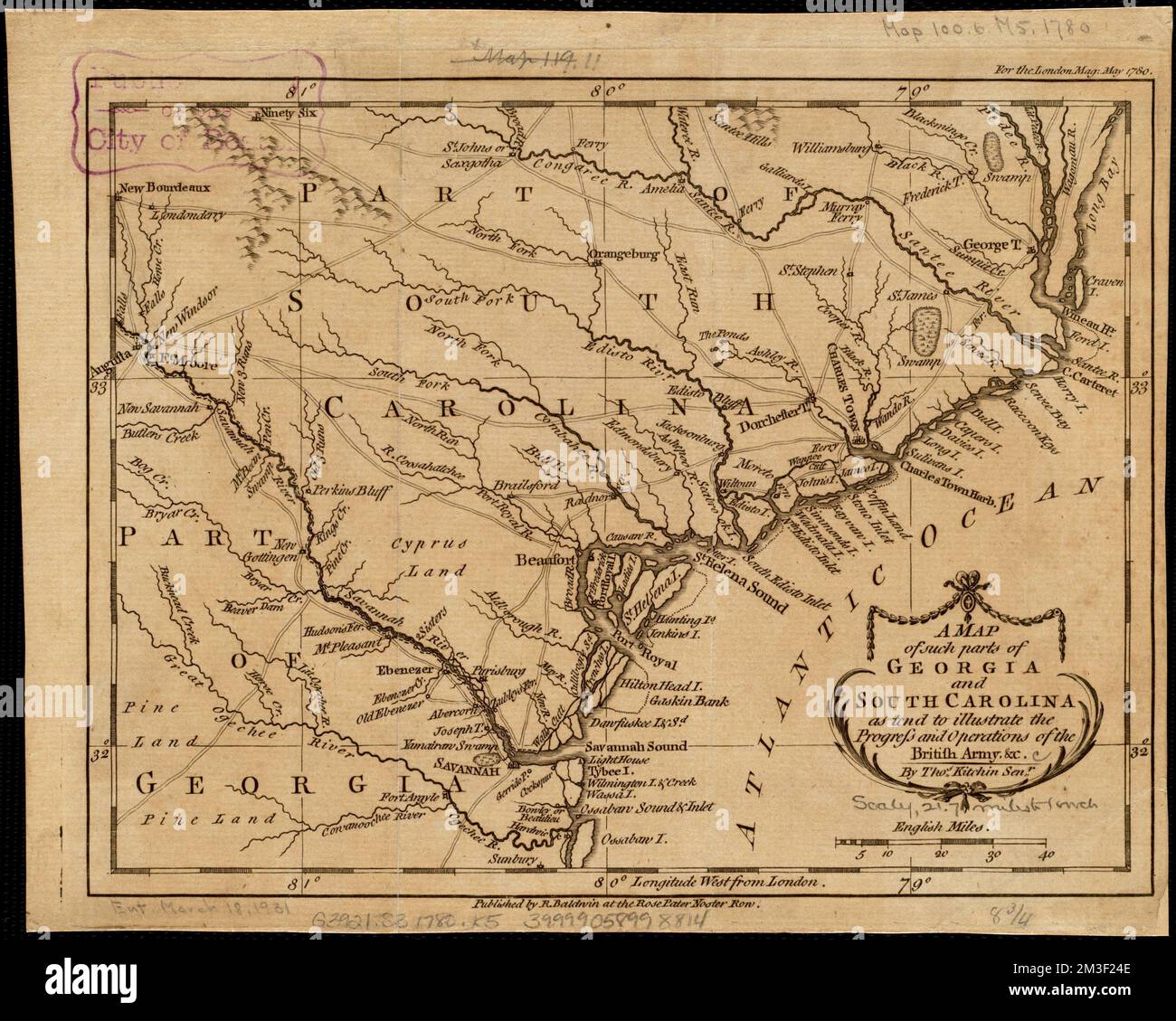 A map of such parts of Georgia and South Carolina as tend to illustrate ...