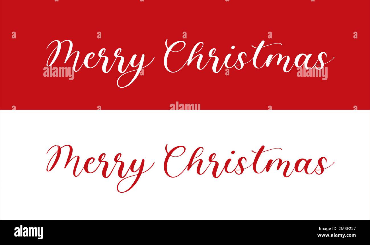 Merry Christmas script hand lettering on white and red backgrounds ... Merry Christmas script hand lettering on white and red backgrounds ...