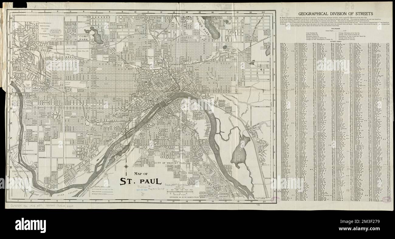 Map of St. Paul , Saint Paul Minn., Maps Norman B. Leventhal Map Center ...