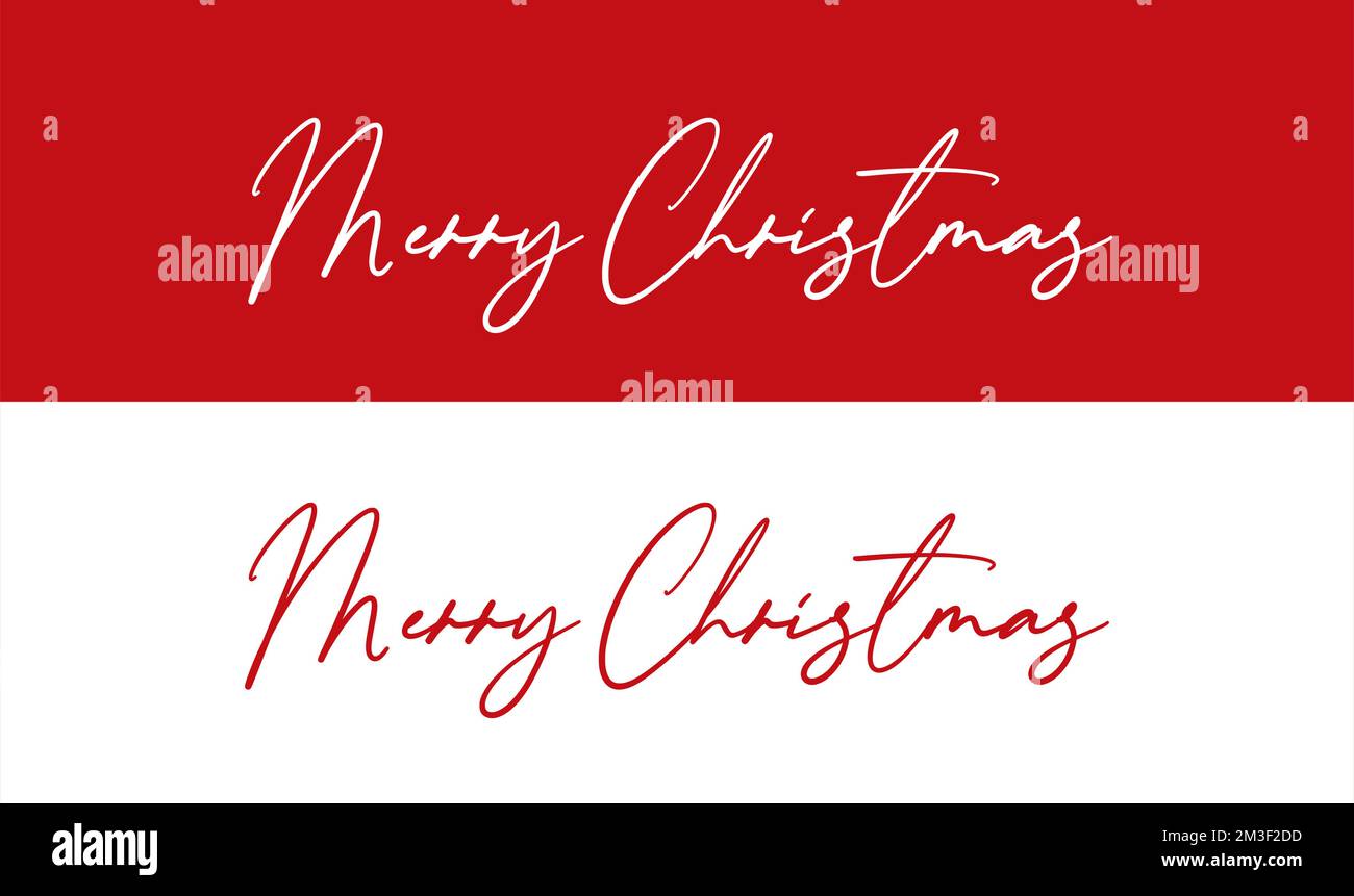 Merry Christmas script hand lettering on white and red backgrounds ... Merry Christmas script hand lettering on white and red backgrounds ...