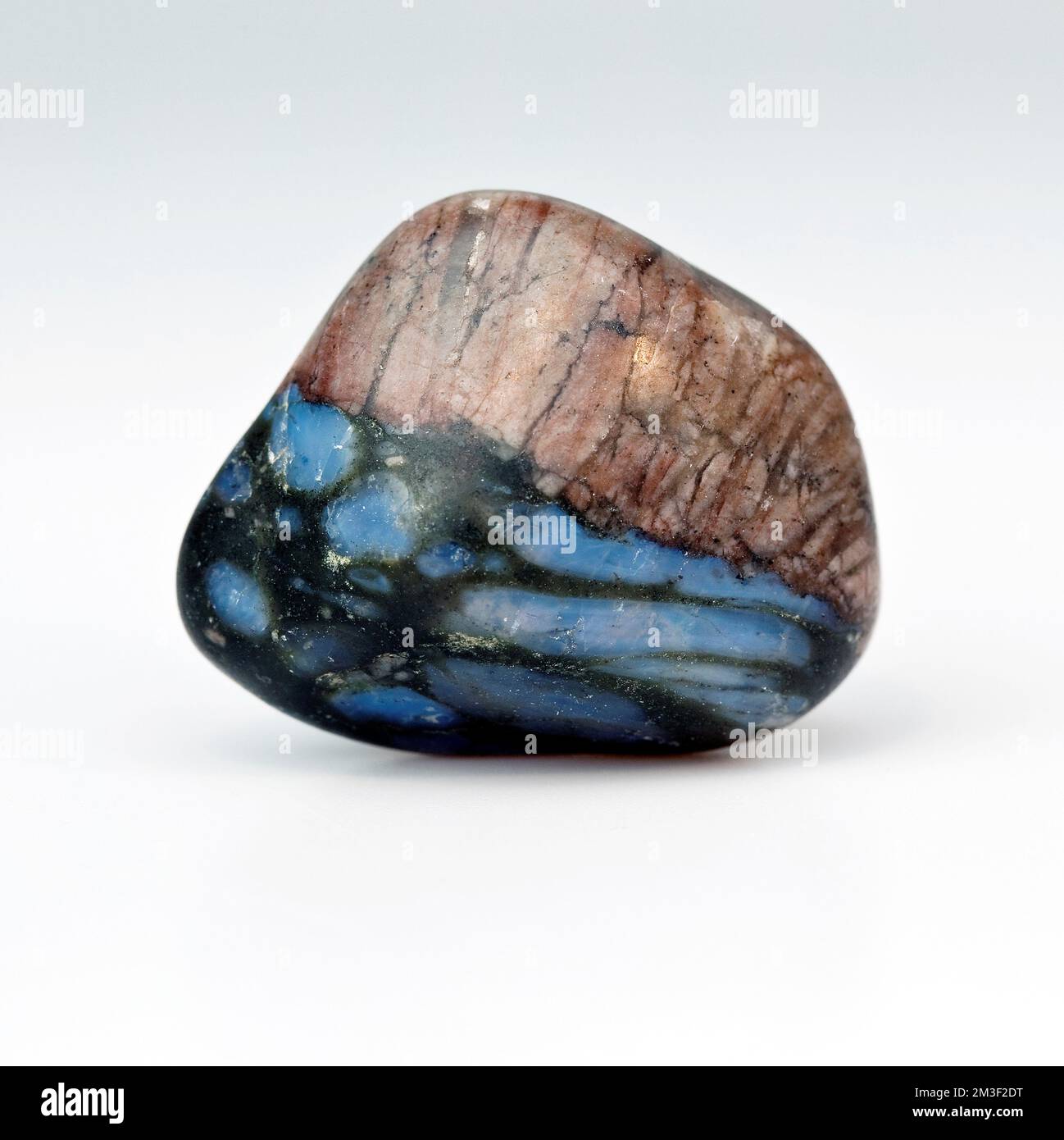 Macro close up colour photograph of ''Que Sera' ' a semi precious ...