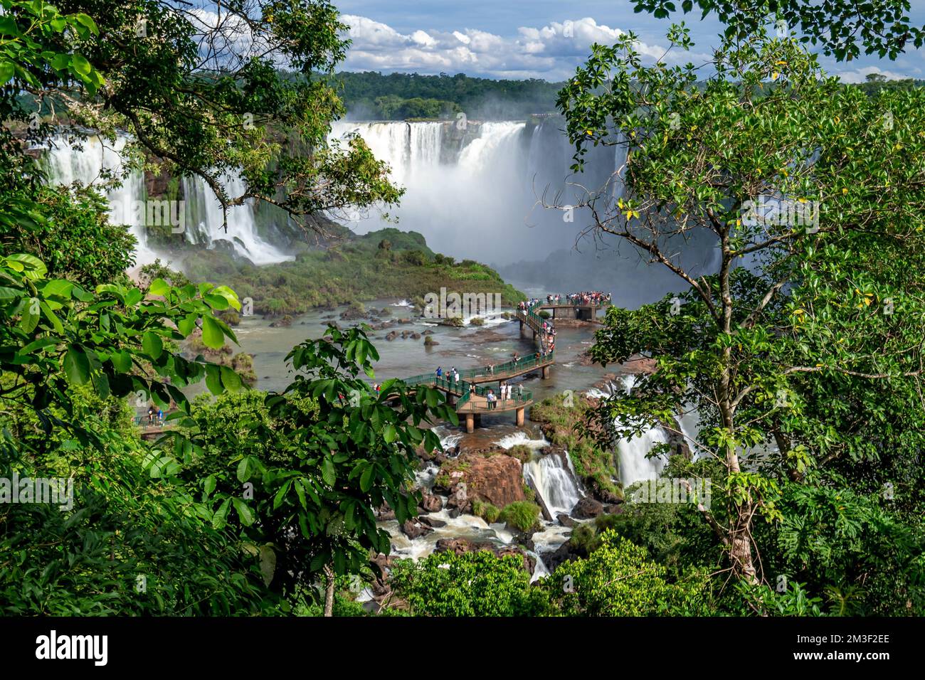 the largest system of waterfalls on Earth Iguazu view from a helicopter ...