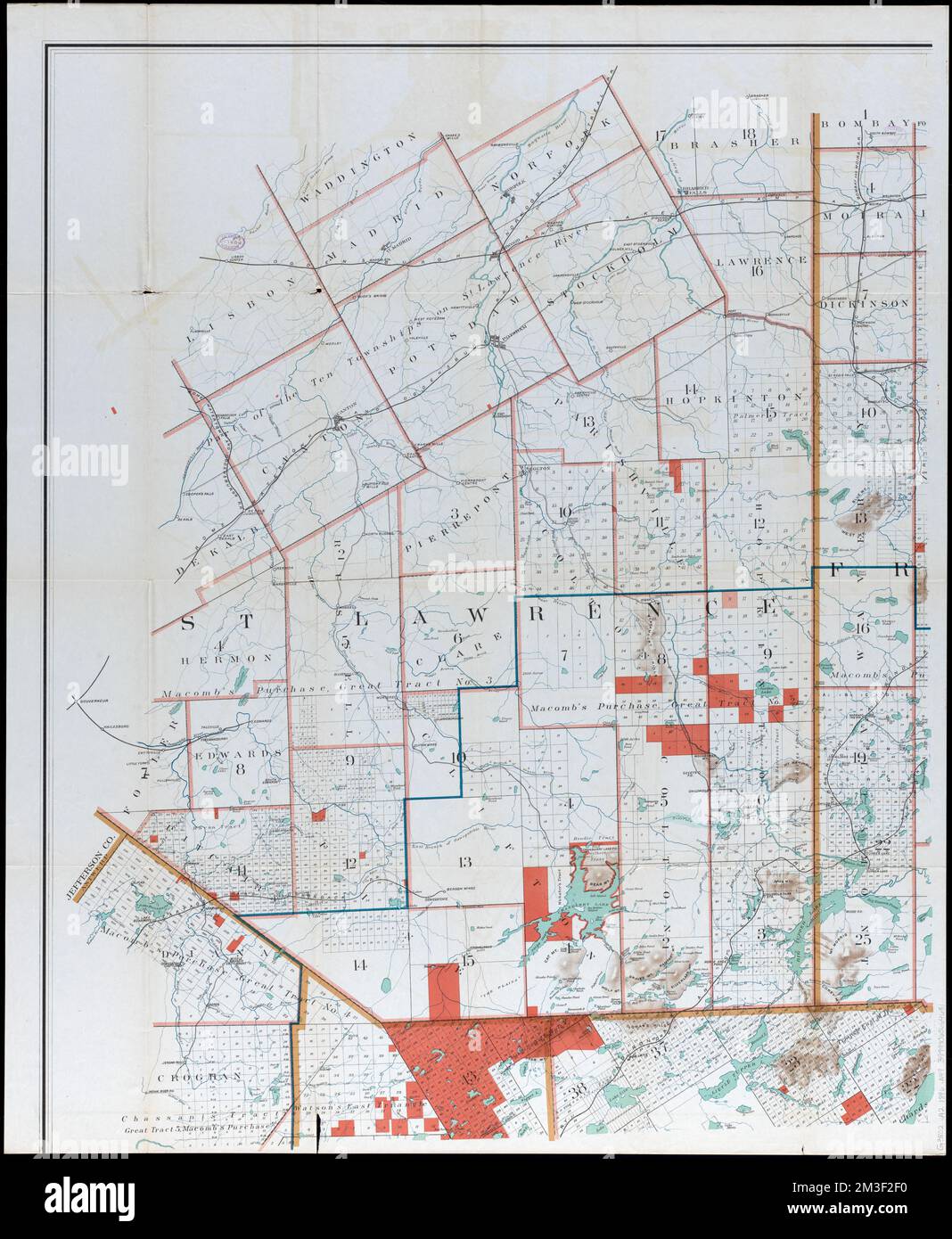 Map of the Adirondack Forest and adjoining territory , Adirondack ...