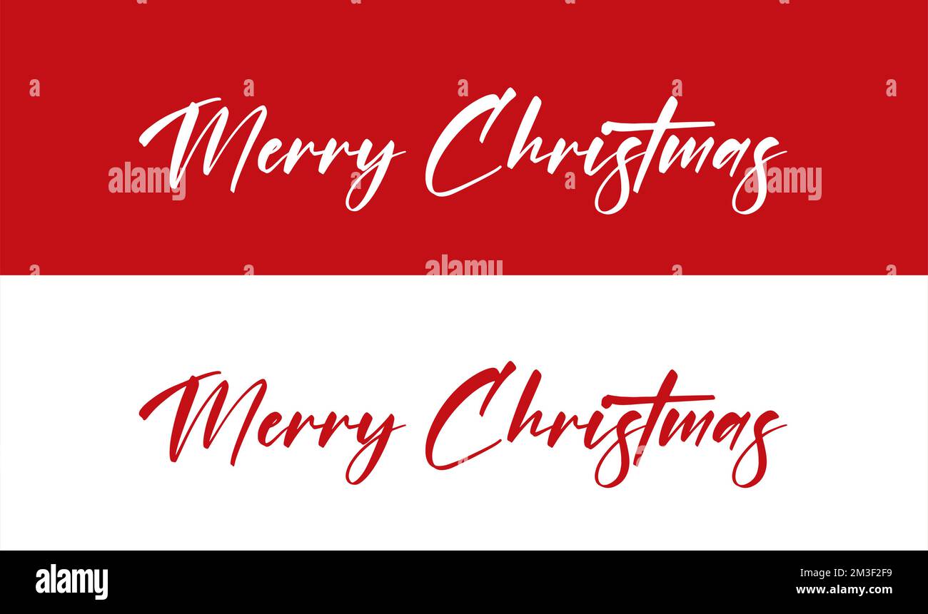 Merry Christmas script hand lettering on white and red backgrounds ... Merry Christmas script hand lettering on white and red backgrounds ...