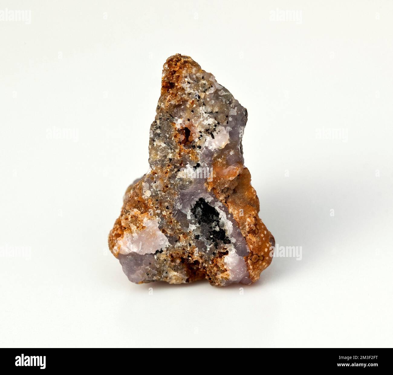 Macro close up colour photograph of 'Smithsonite' a semi precious ...