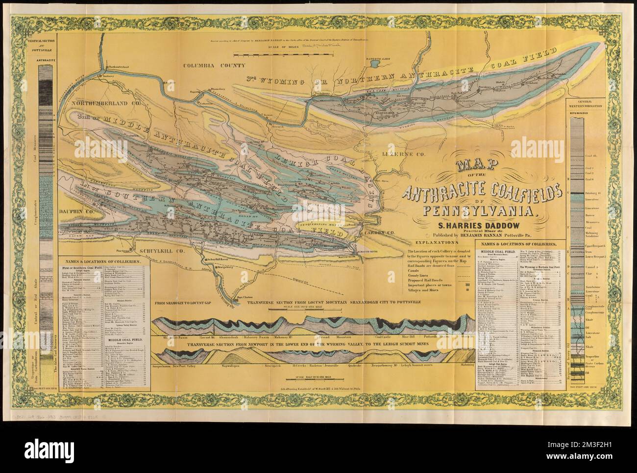 Map of the anthracite coalfields of Pennsylvania , Anthracite coal ... Map of the anthracite coalfields of Pennsylvania , Anthracite coal ...