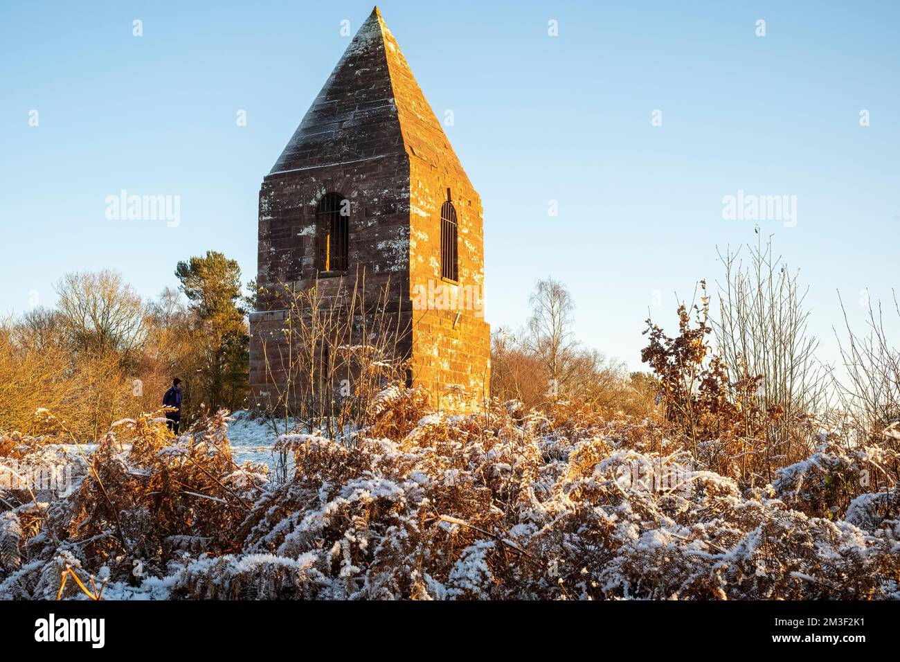 The historical landmark of 'The Beacon' above Penrith, Cumbria, UK ...