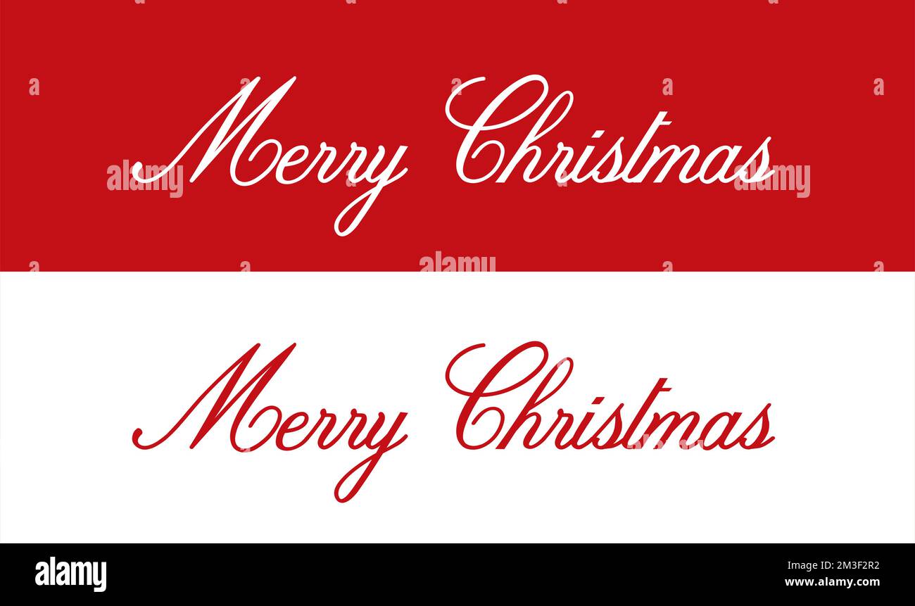 Merry Christmas script hand lettering on white and red backgrounds ... Merry Christmas script hand lettering on white and red backgrounds ...