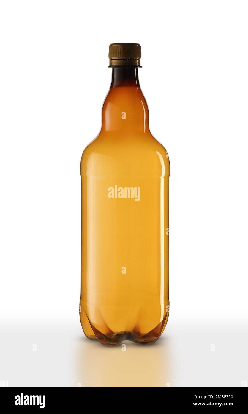 plastic empty drink bottle on white background Stock Photo - Alamy