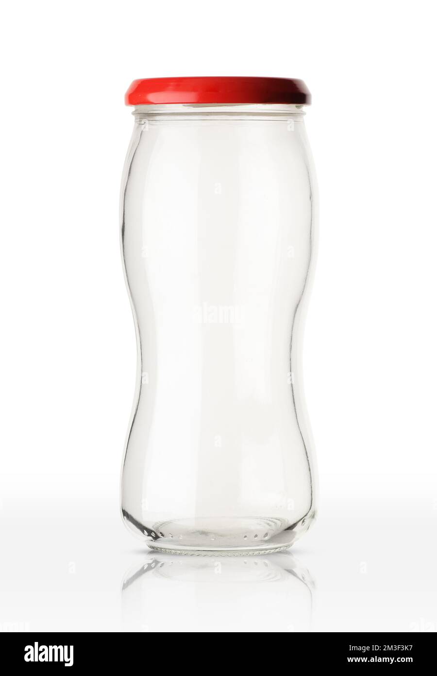 a jar with a ketchup cap on a white background Stock Photo - Alamy