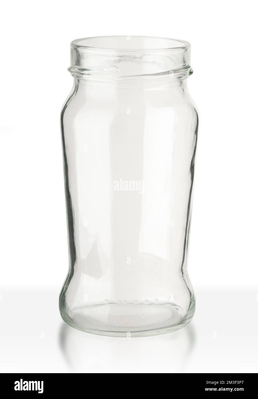 glass jar without a lid on a white background Stock Photo - Alamy
