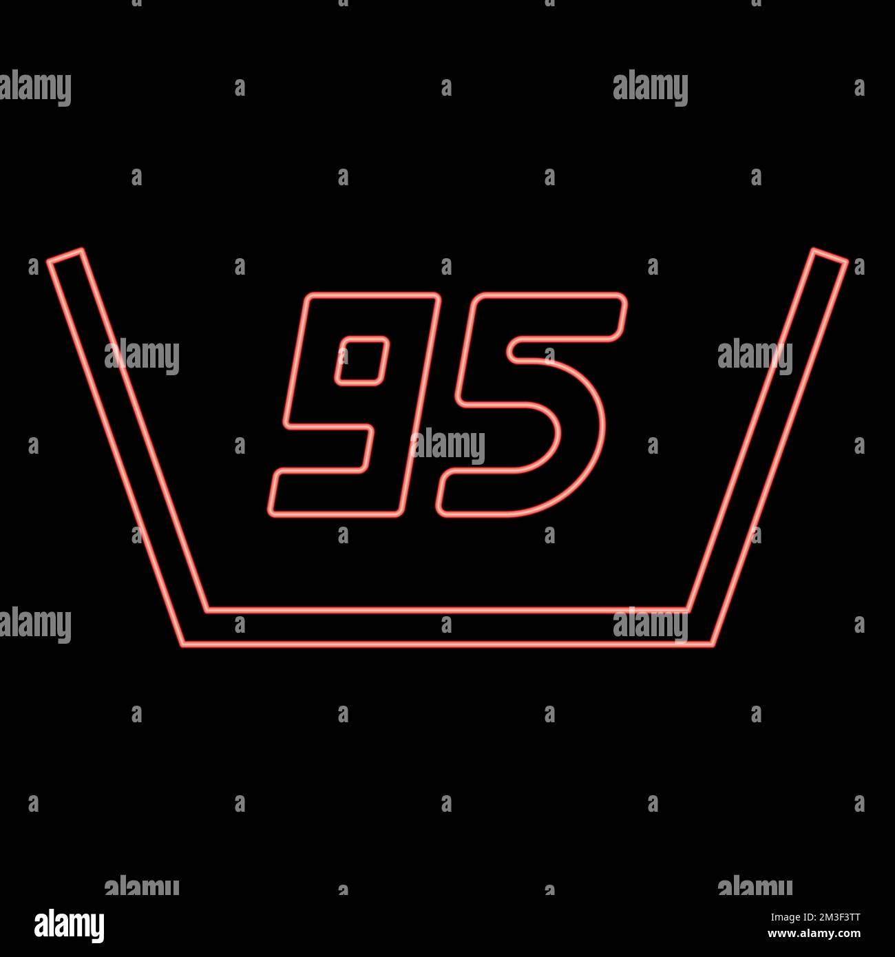 Neon wash in very hot water boiling temperature Clothes care symbols ...
