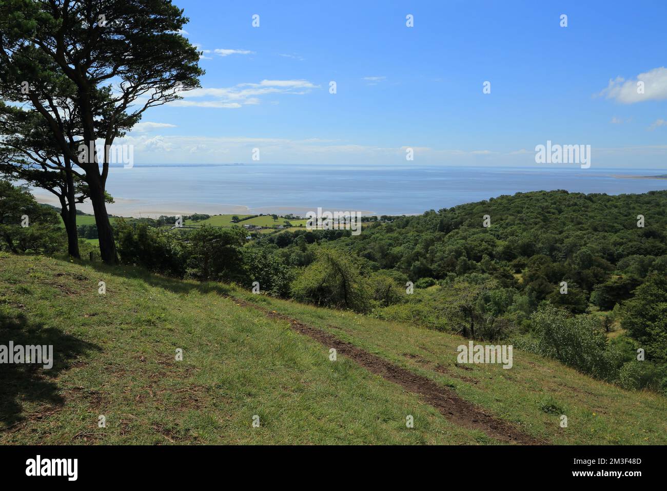 View across Morecambe Bay towards Heysham from Arnside Knott, Arnside ...