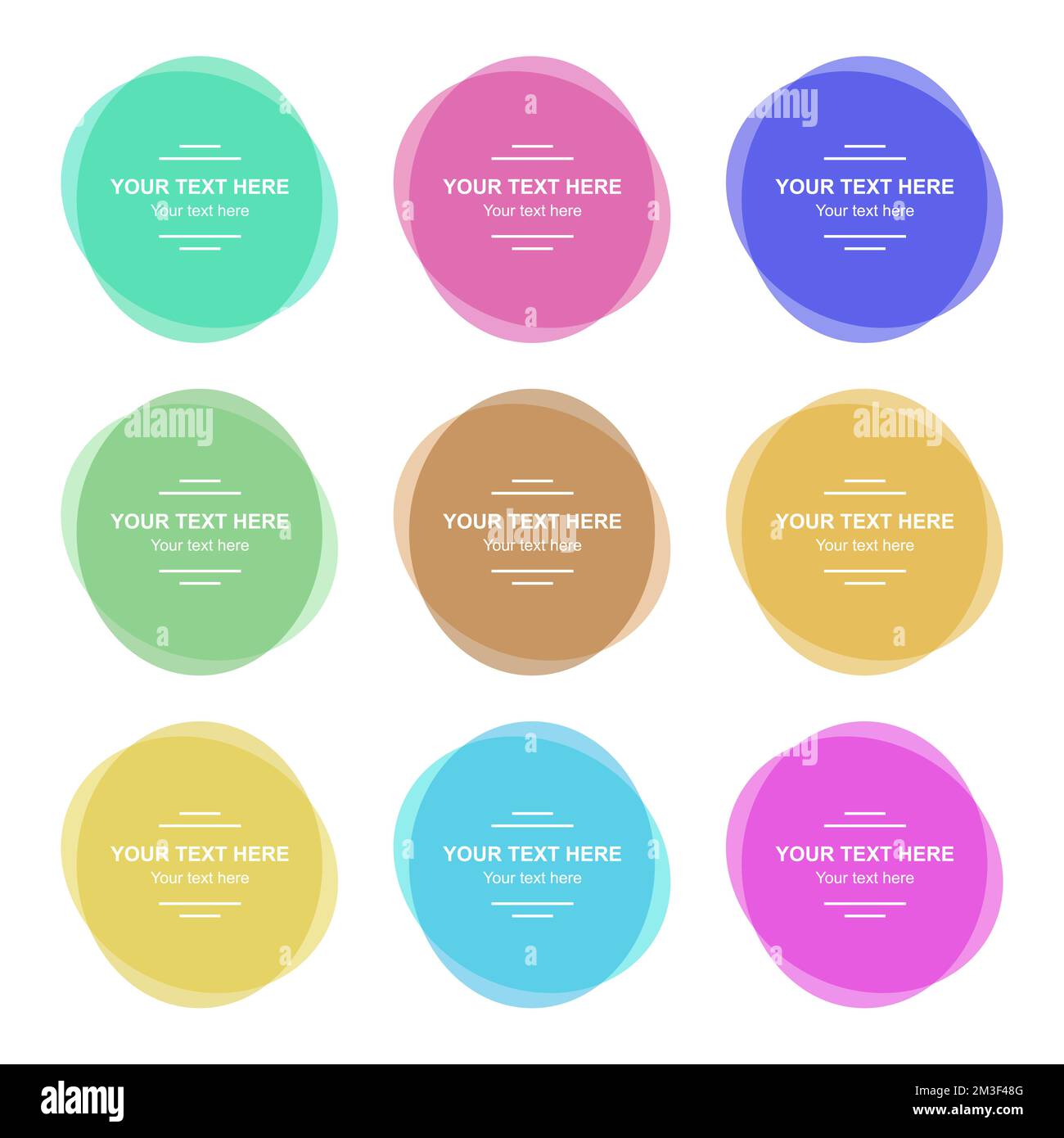 Set of vector colorful banners. Abstract vector shapes for design ...