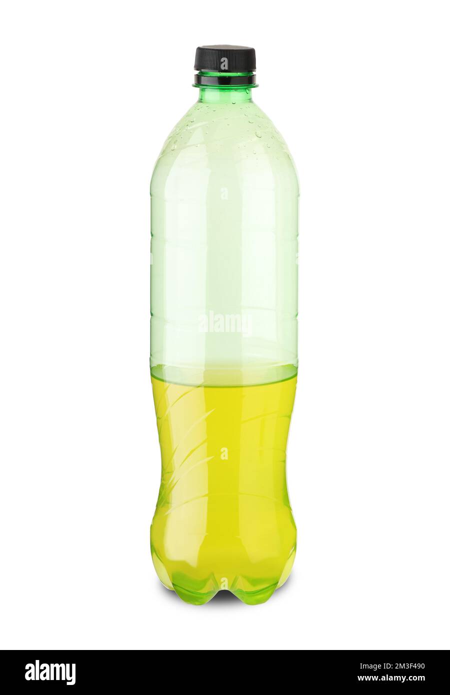 big plastic bottle with a drink on a white background Stock Photo - Alamy