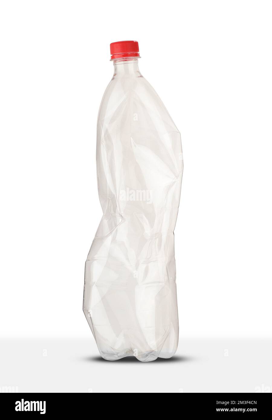 empty plastic drink bottle on white background Stock Photo - Alamy