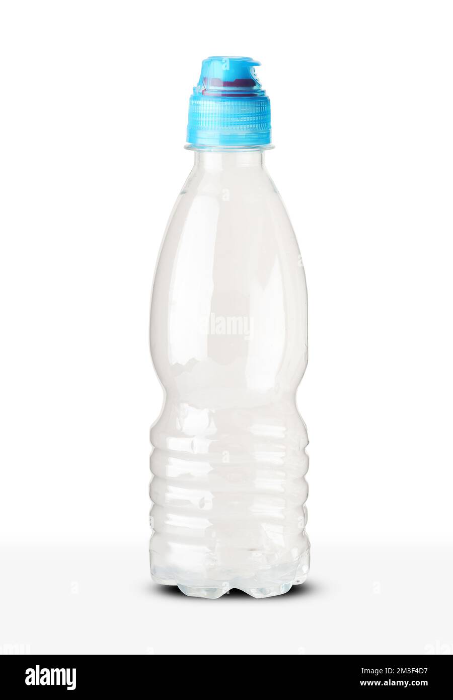 a small plastic bottle of mineral water on a white background Stock ...