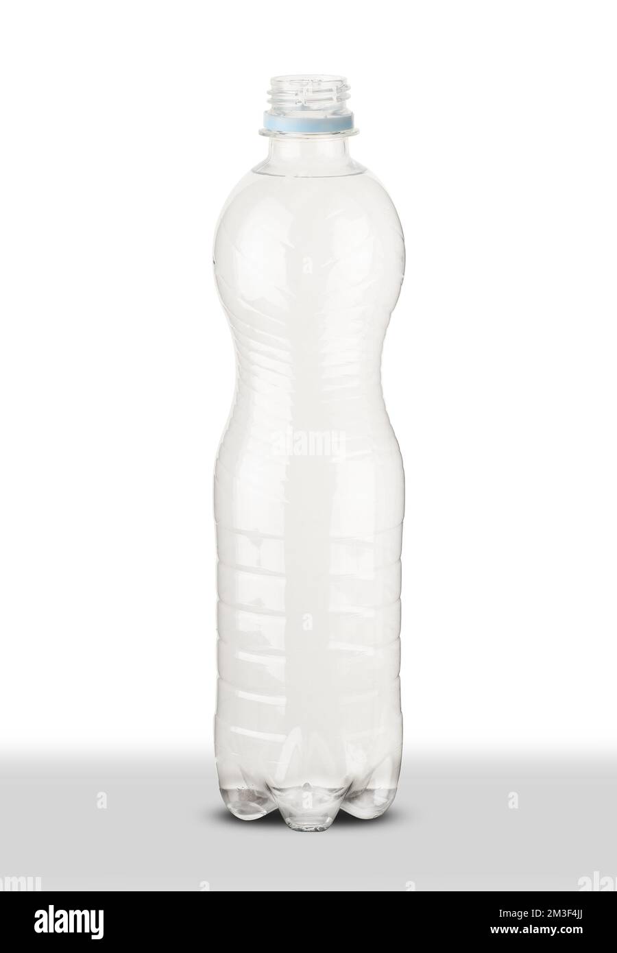 empty plastic bottle on white background Stock Photo - Alamy