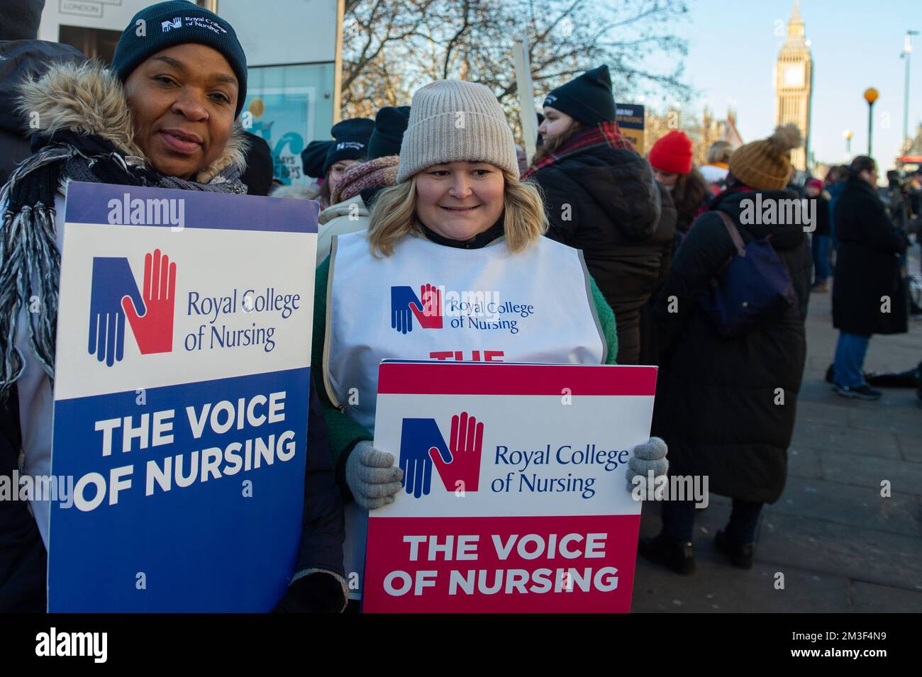London, UK. 15th Dec, 2022. Members of the Royal College of Nursing ...