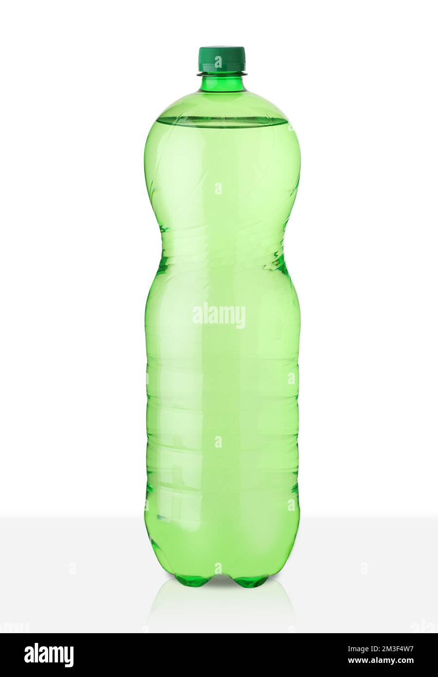 large green bottle with mineral water on a white background Stock Photo ...