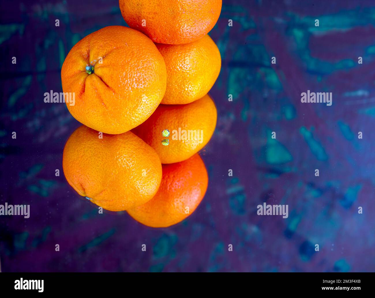 Easy peel sweet Tangerines on clean neutral background. Natural close ...