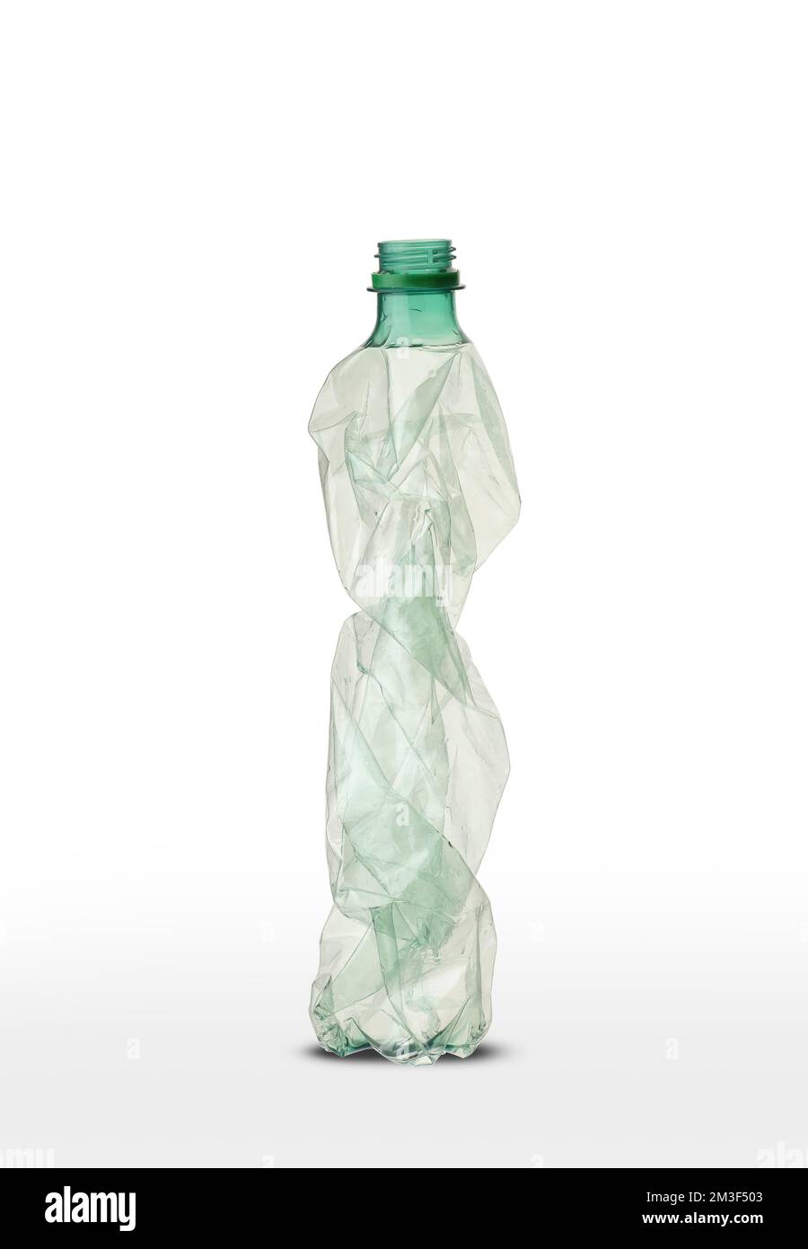 empty plastic spring water bottle on a white background Stock Photo - Alamy