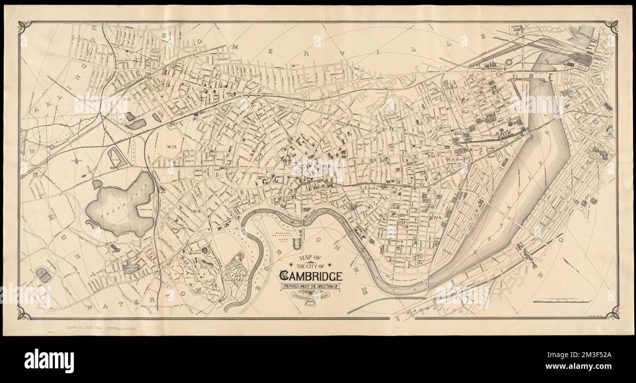Map of the city of Cambridge , Cambridge Mass., Maps Norman B ...