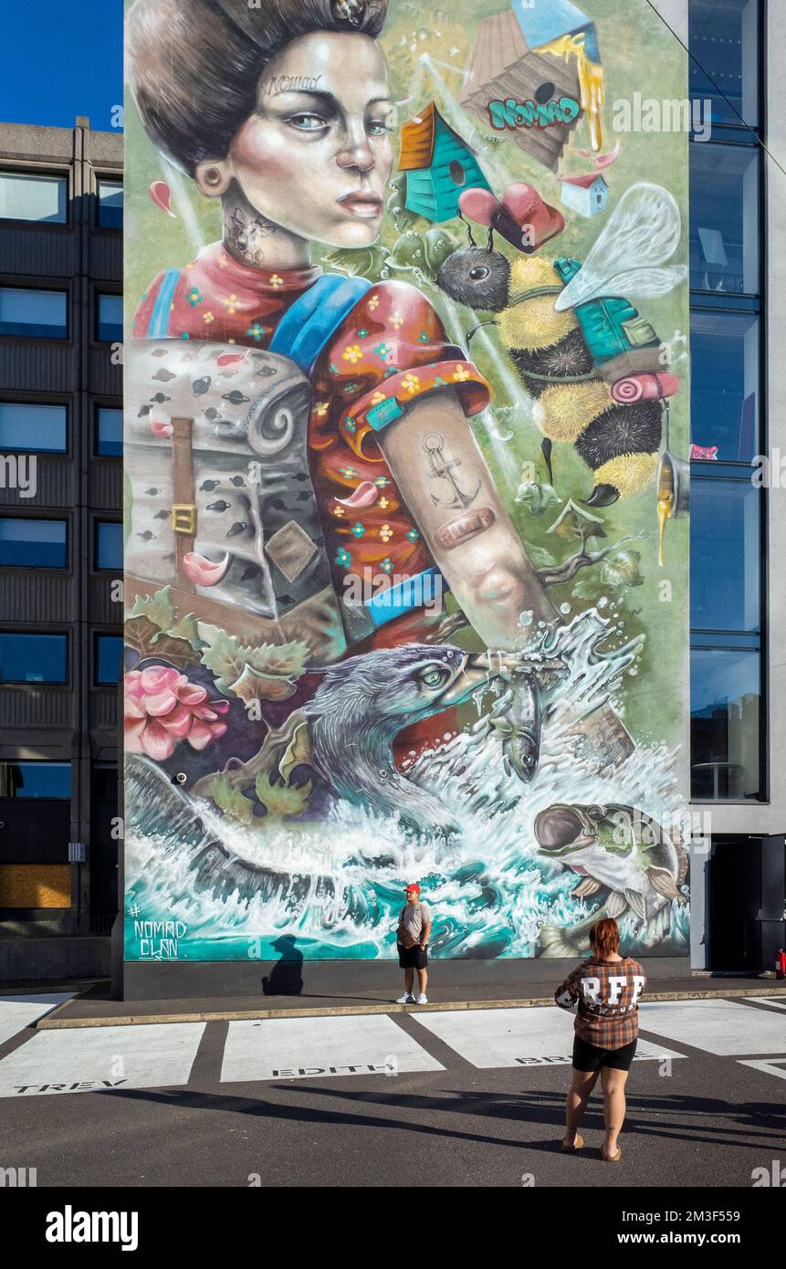 Mural by Nomad Clan on the Tempest Building in Liverpool city centre ...