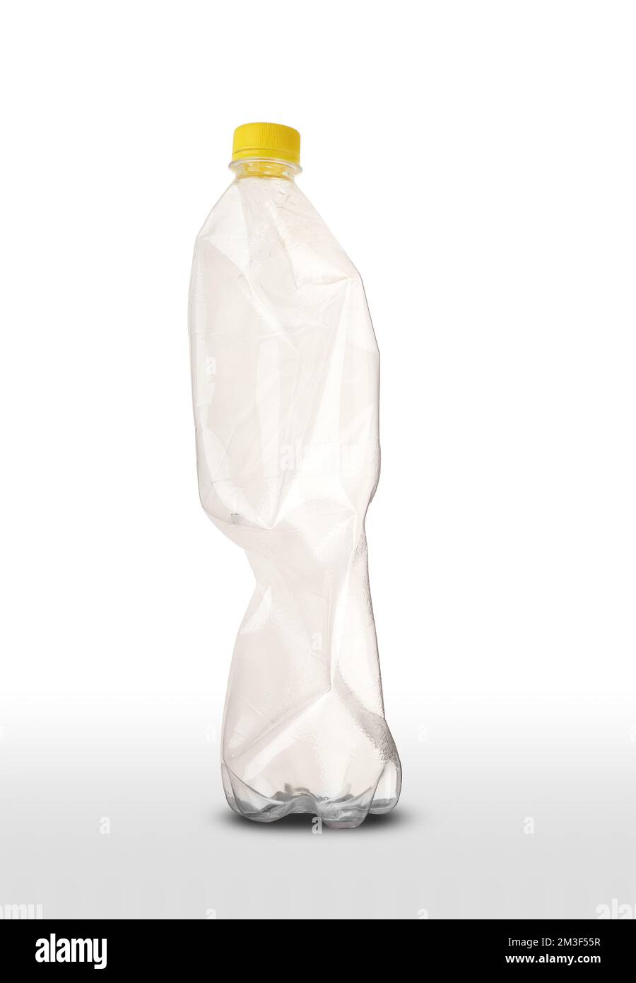 large empty plastic soda bottle on a white background Stock Photo - Alamy