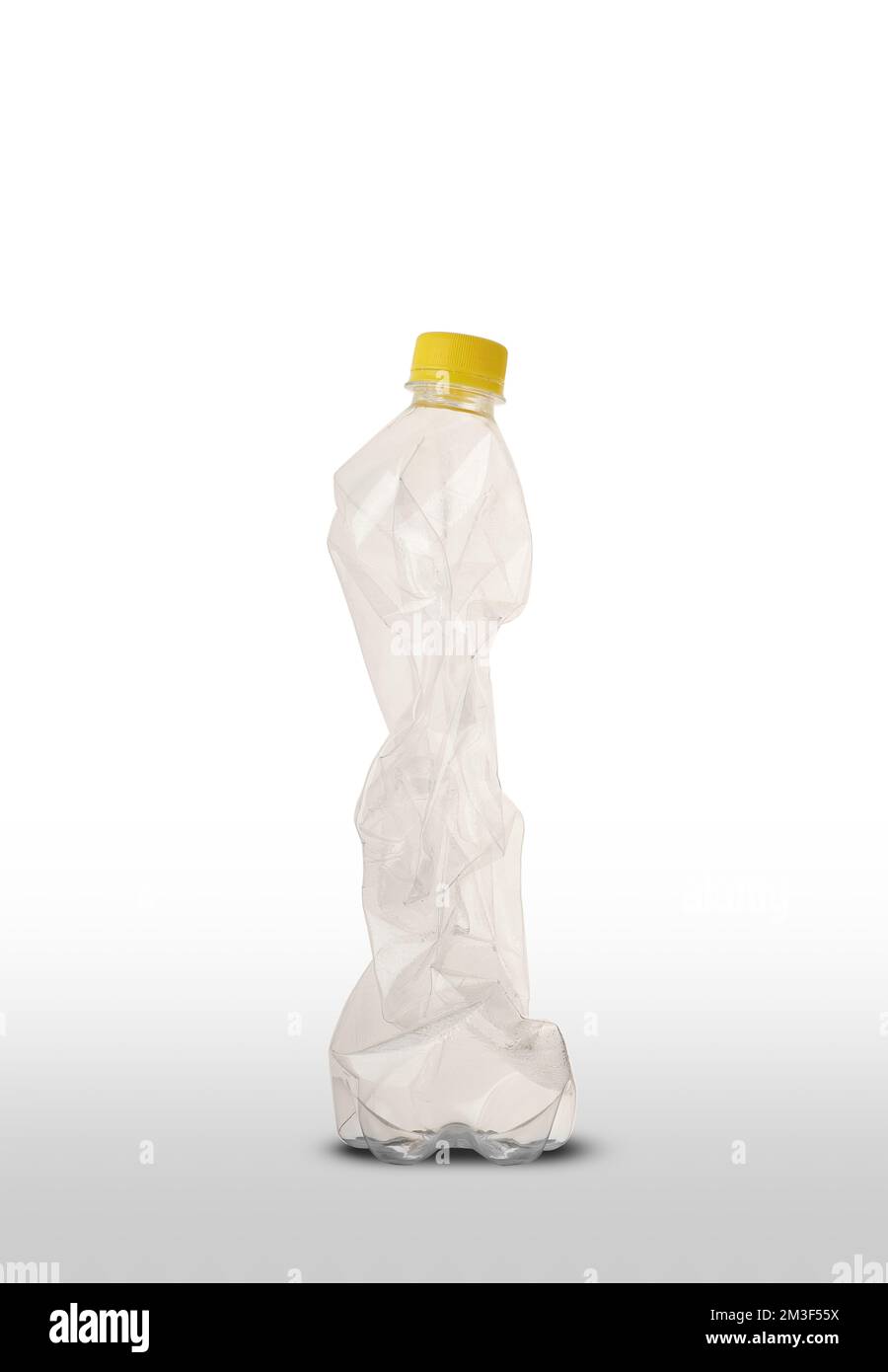 large empty plastic soda bottle on a white background Stock Photo - Alamy