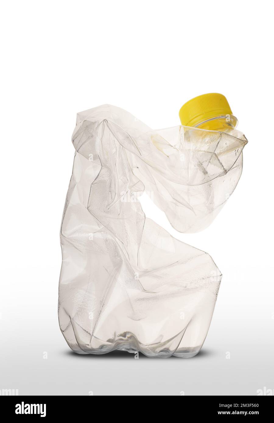 large empty plastic soda bottle on a white background Stock Photo - Alamy