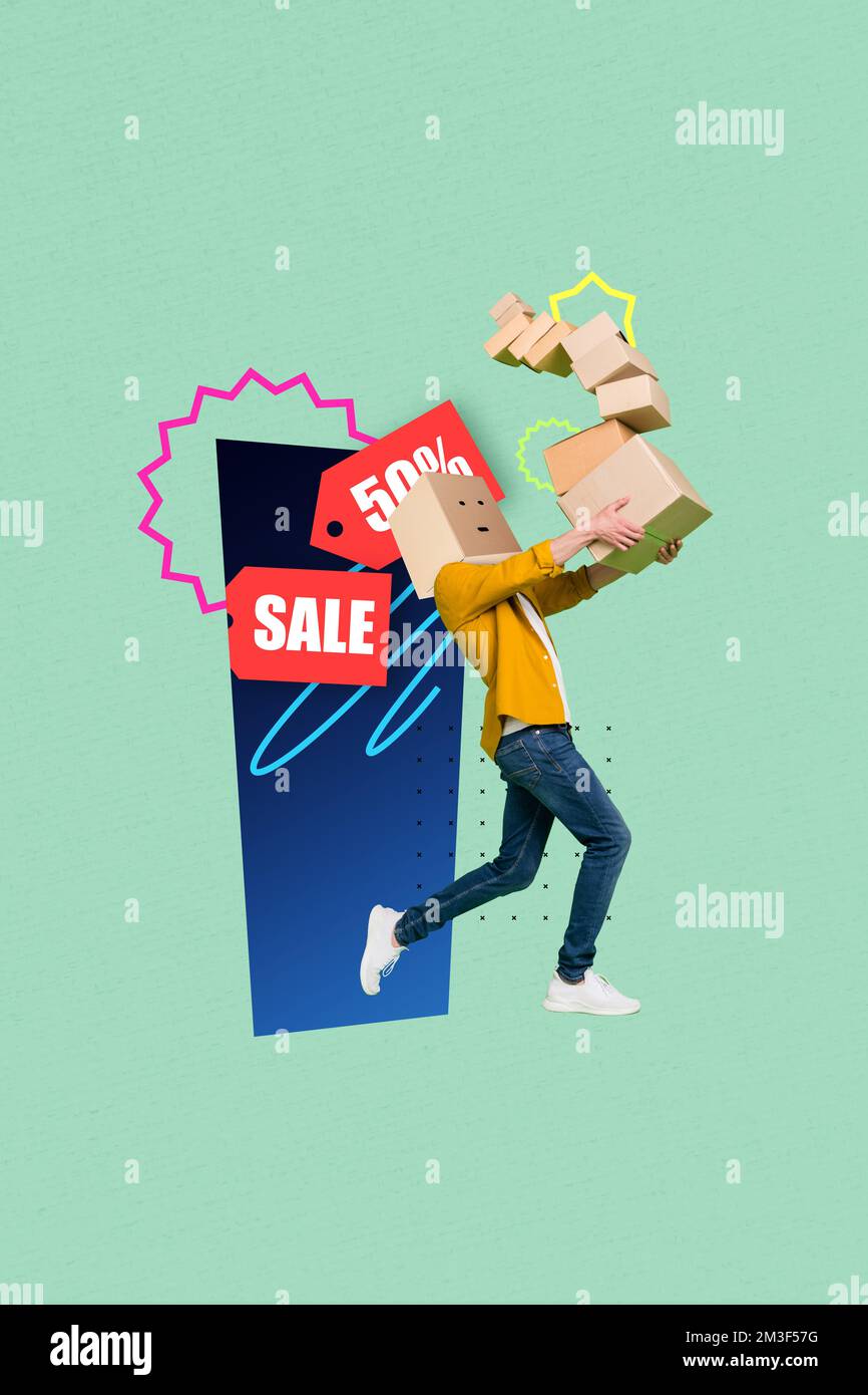 Creative 3d photo artwork graphics painting of funny funky guy running ...