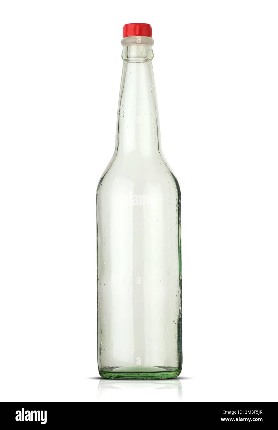 glass vinegar bottle on white background Stock Photo - Alamy