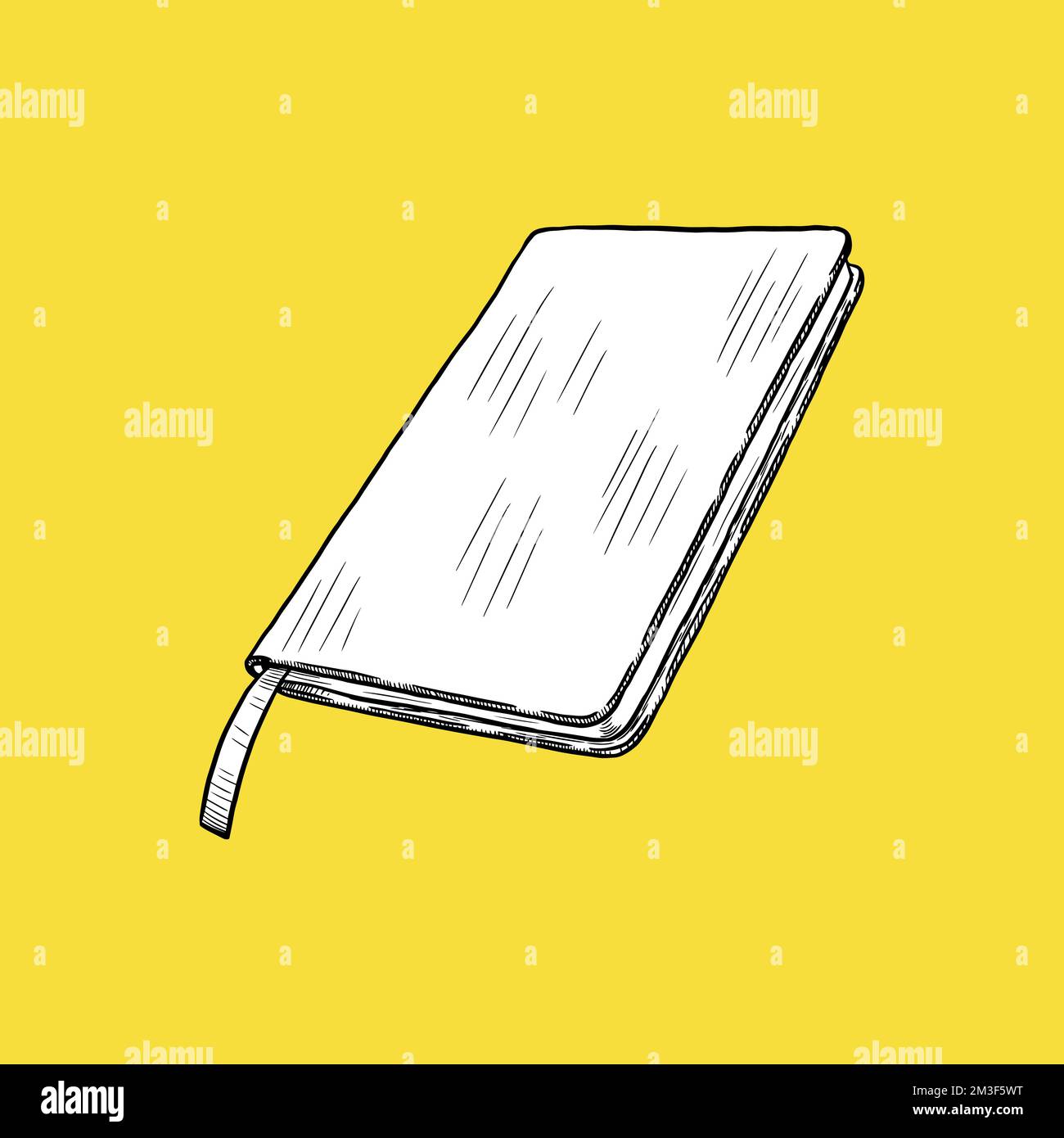 Vintage notepad illustration hi-res stock photography and images - Alamy