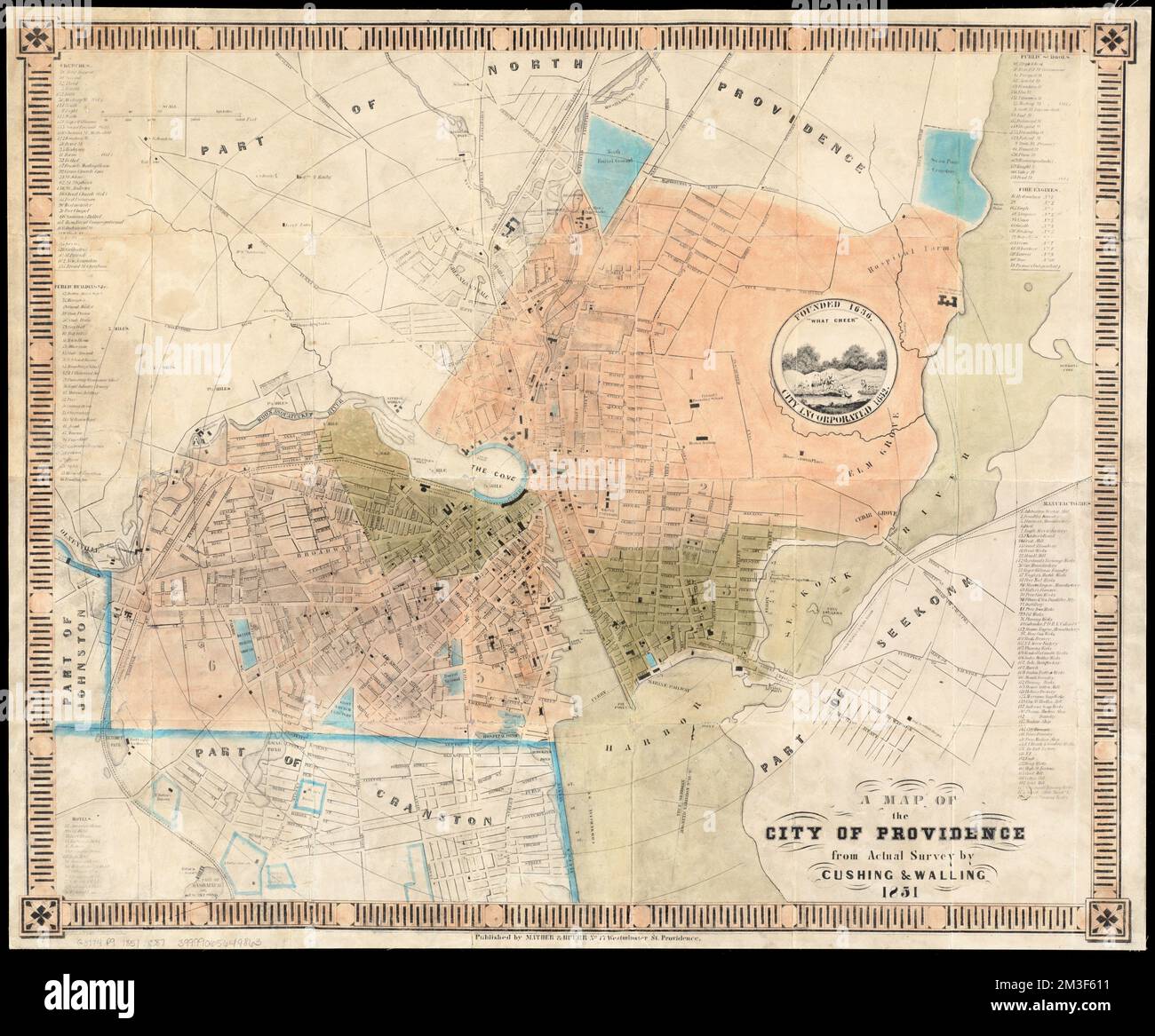A map of the city of Providence : from actual survey , Providence R.I ...