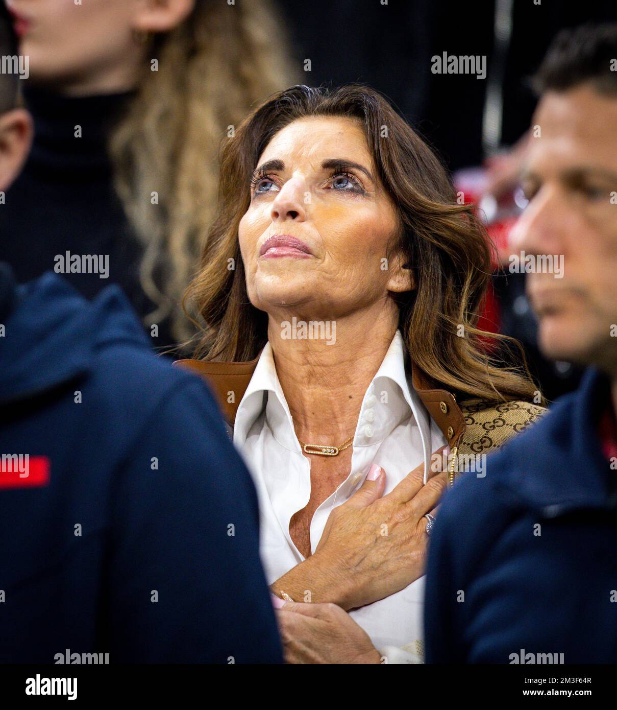 Doha, Qatar. 14th Dec, 2022. Claude Deschamps wife from Trainer Didier ...