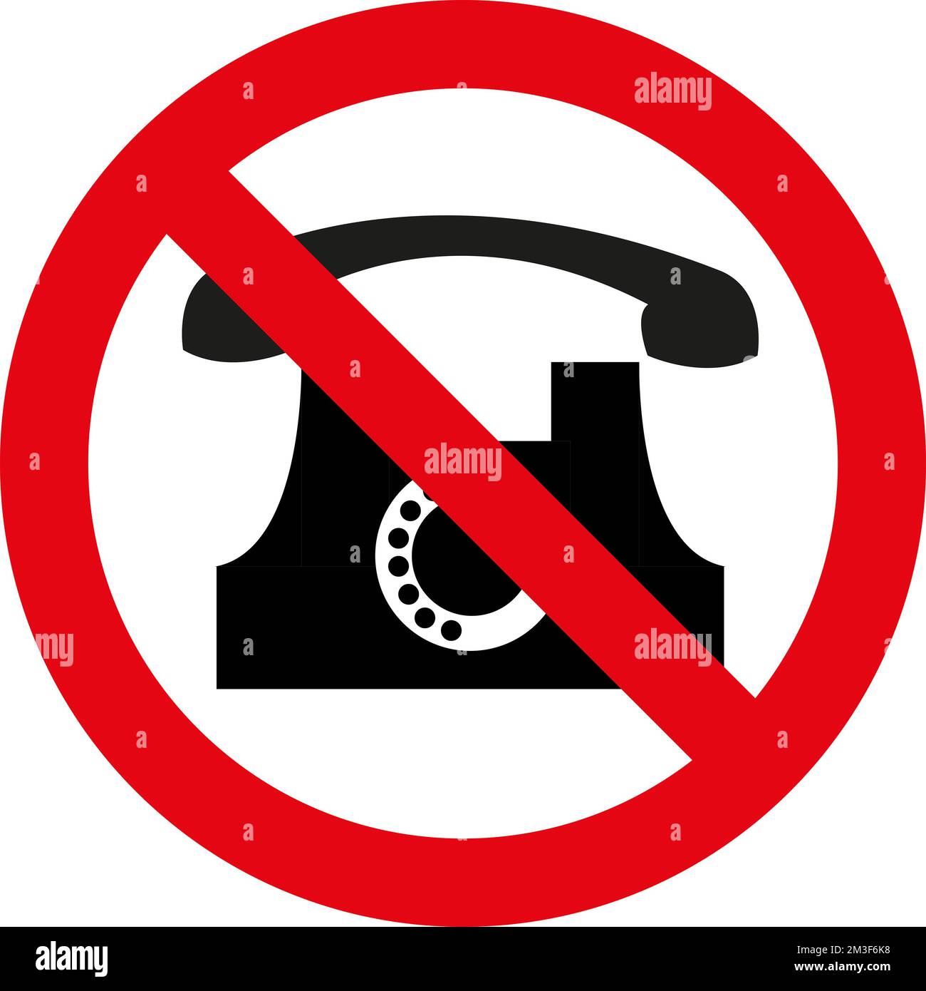 Panneau Interdiction de téléphoner Stock Photo - Alamy