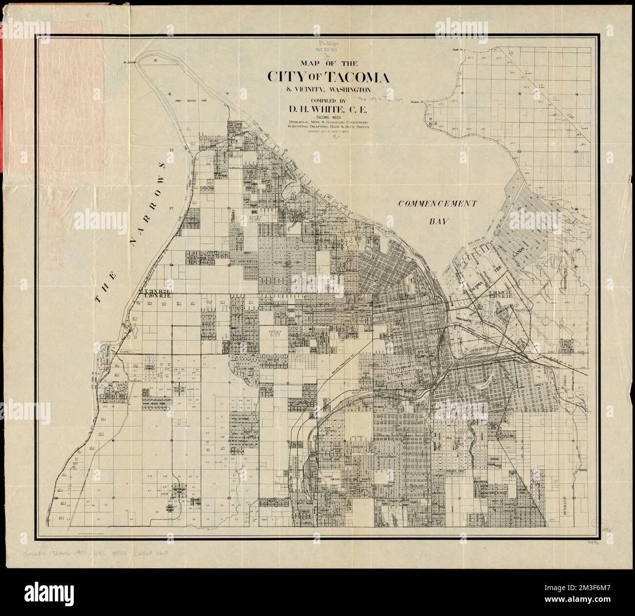 Map of the city of Tacoma & vicinity, Washington , Real property ...