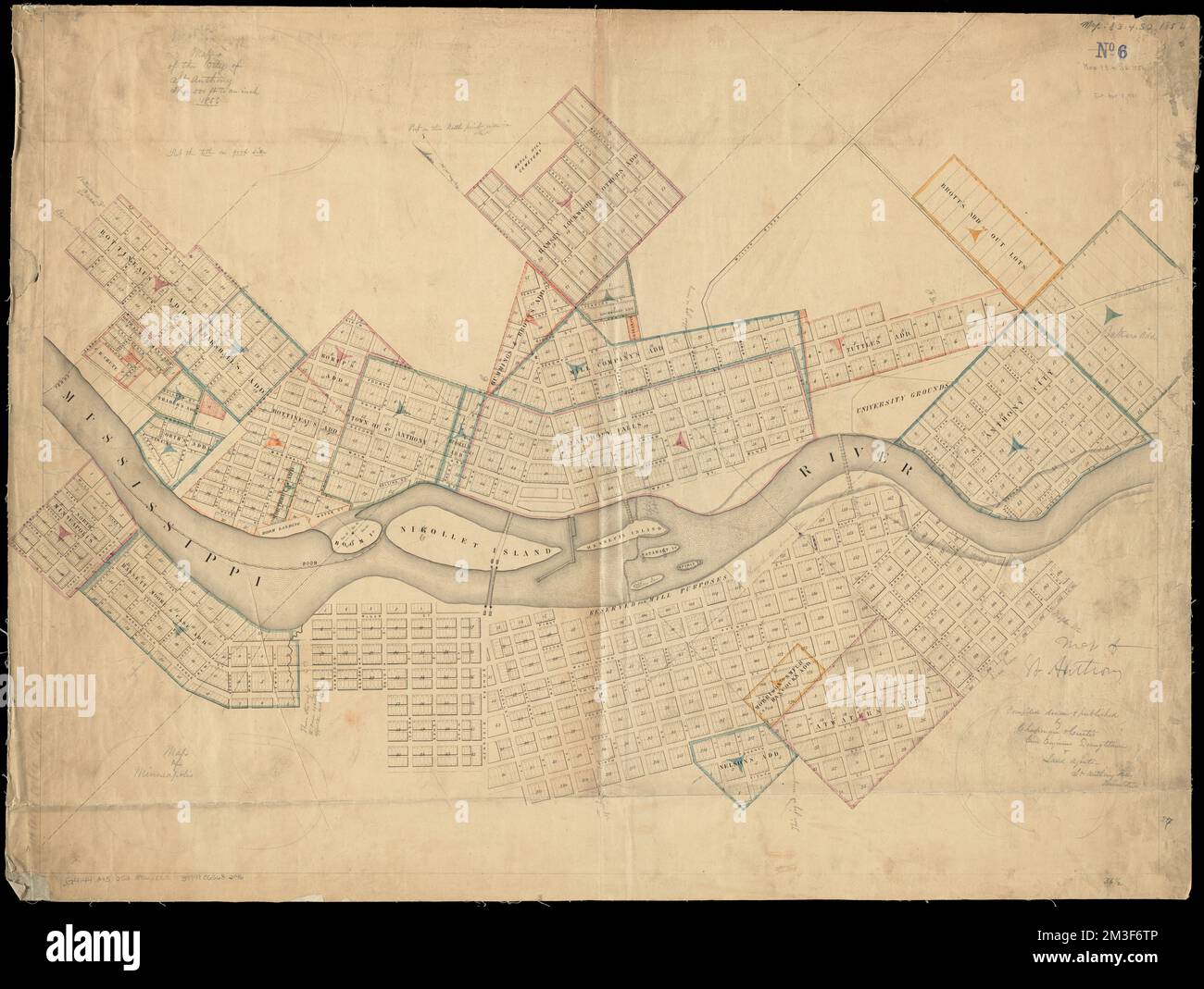 Map of the city of St. Anthony ; map of Minneapolis ; map of St ...