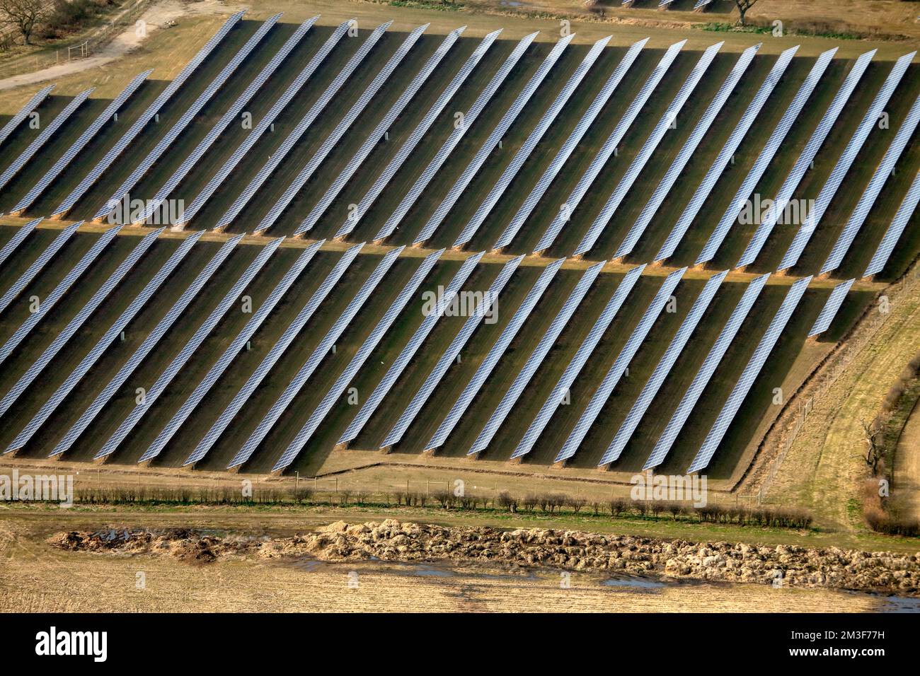 Solar panels from above Stock Photo - Alamy