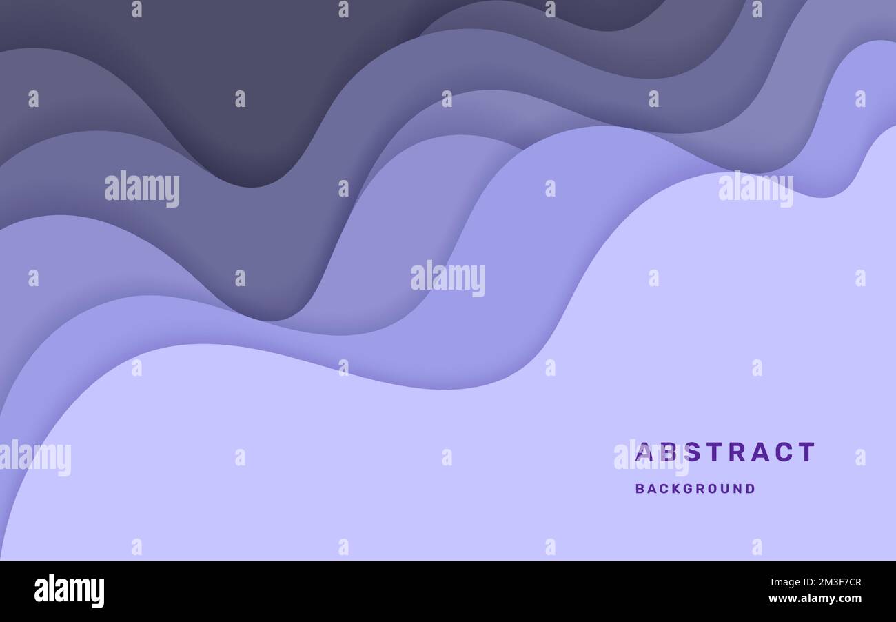 Purple gradient background dynamic wavy light and shadow. liquid dynamic shapes abstract ...